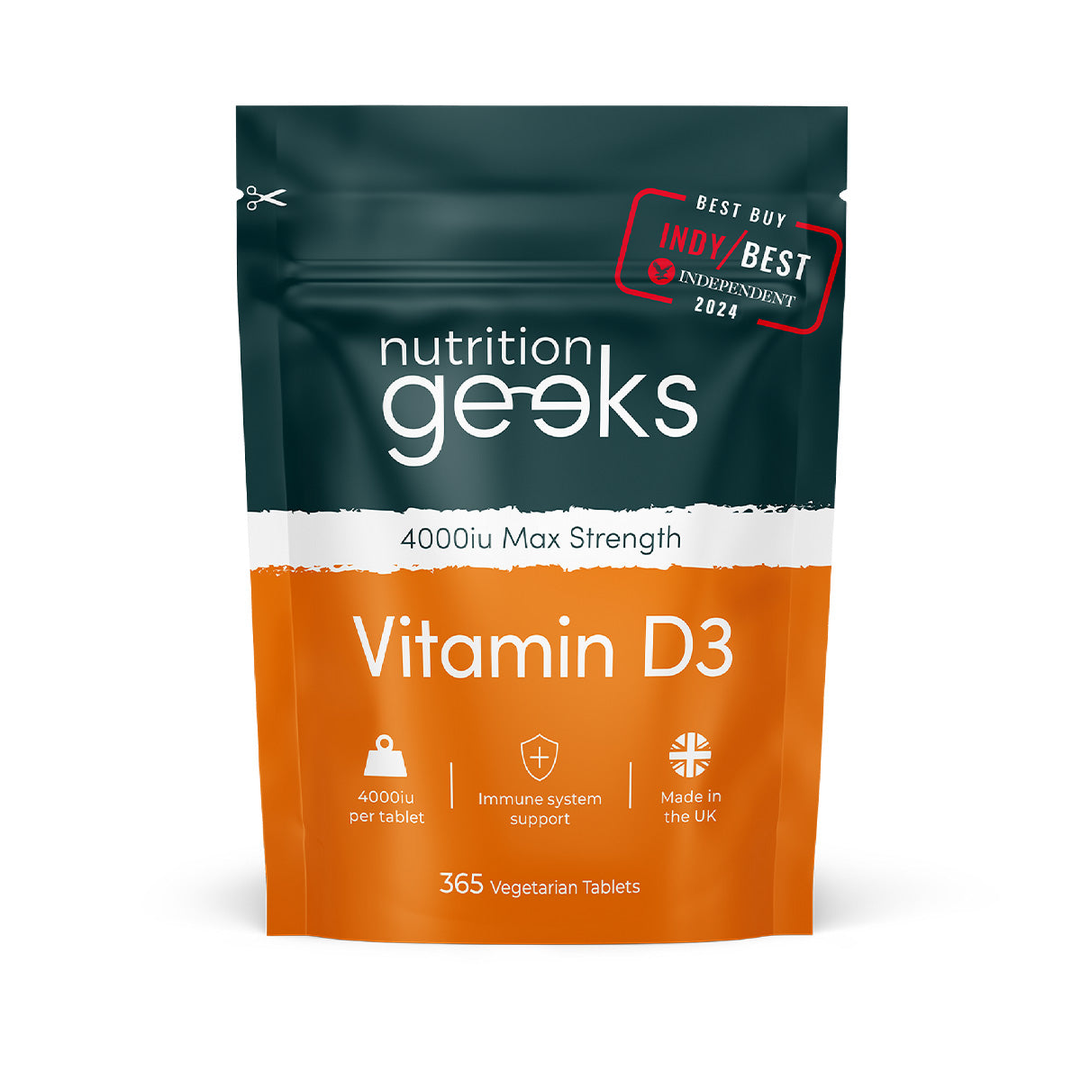 Nutrition Geeks - Vitamin D3 4000iu Max Strength 365 Tableta ...